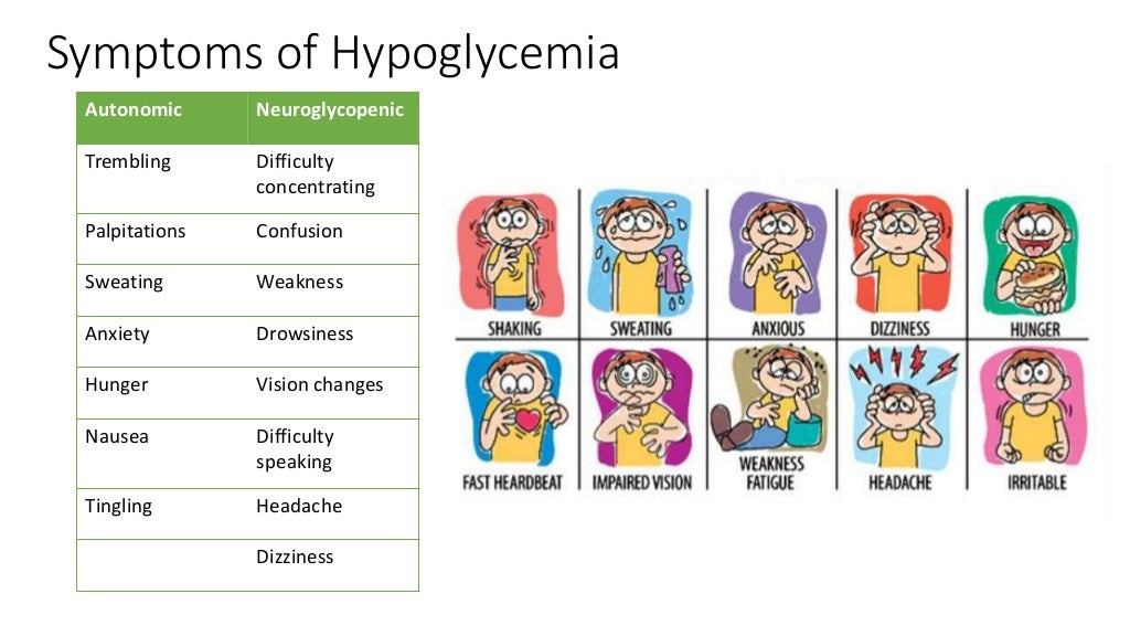 Management of hypoglycemia