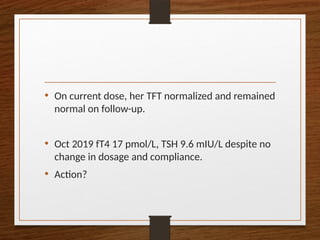 Management and approach of Hypothyroidism simplified | PPTX