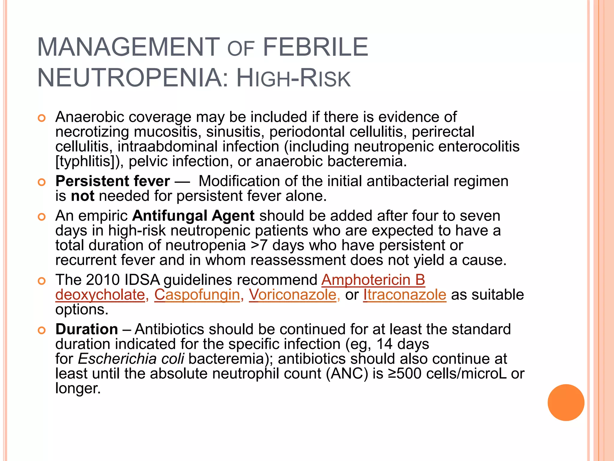 Management of infections in immunocompromised patients | PPTX