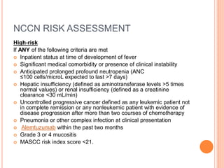 Management of infections in immunocompromised patients | PPTX