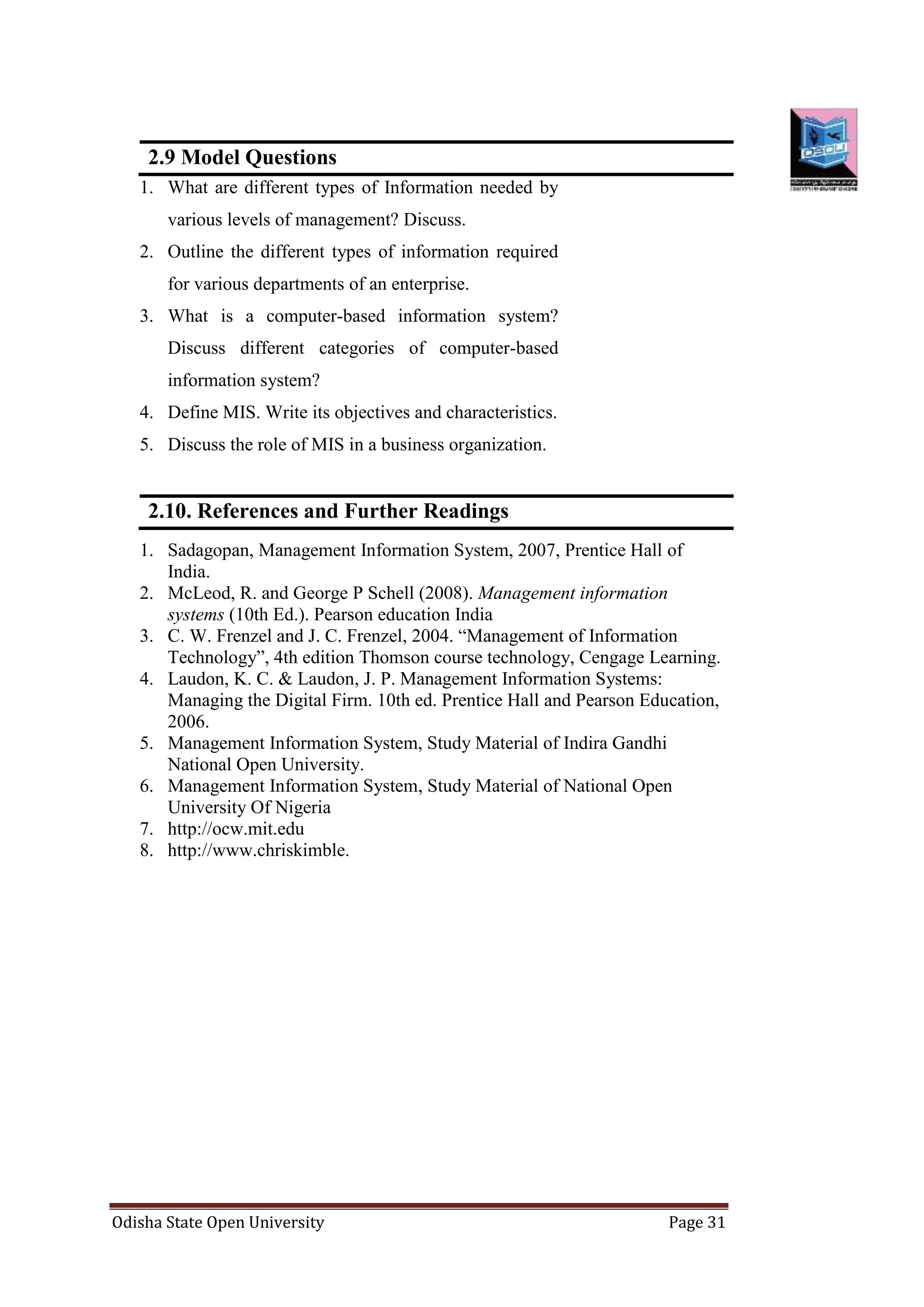 Management of information system | PDF