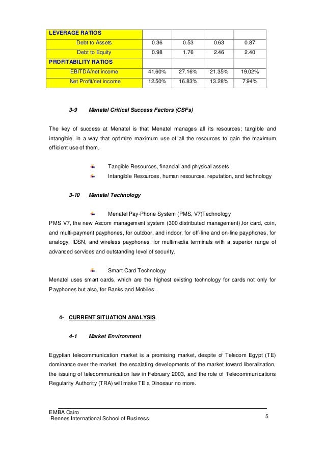 Management of information system report