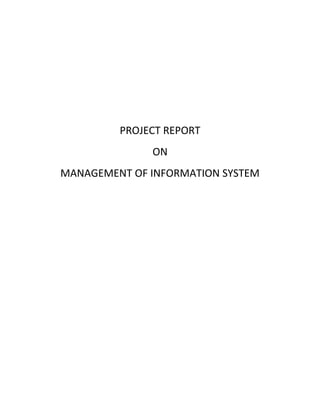 Management of information systems | PDF