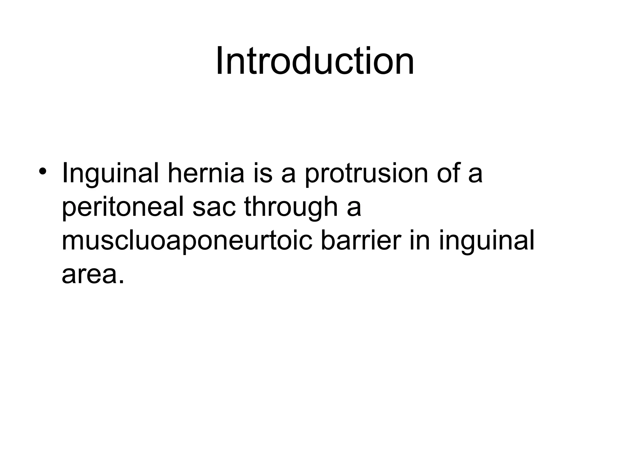 Management of inguinal hernia | PPT
