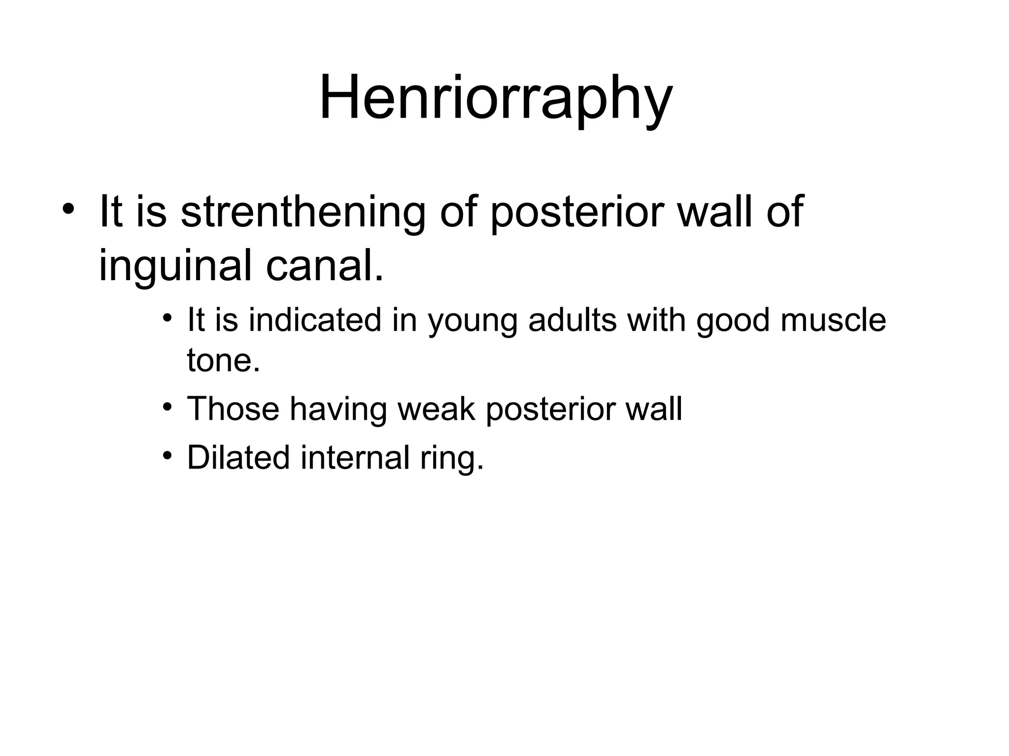 Management of inguinal hernia | PPT