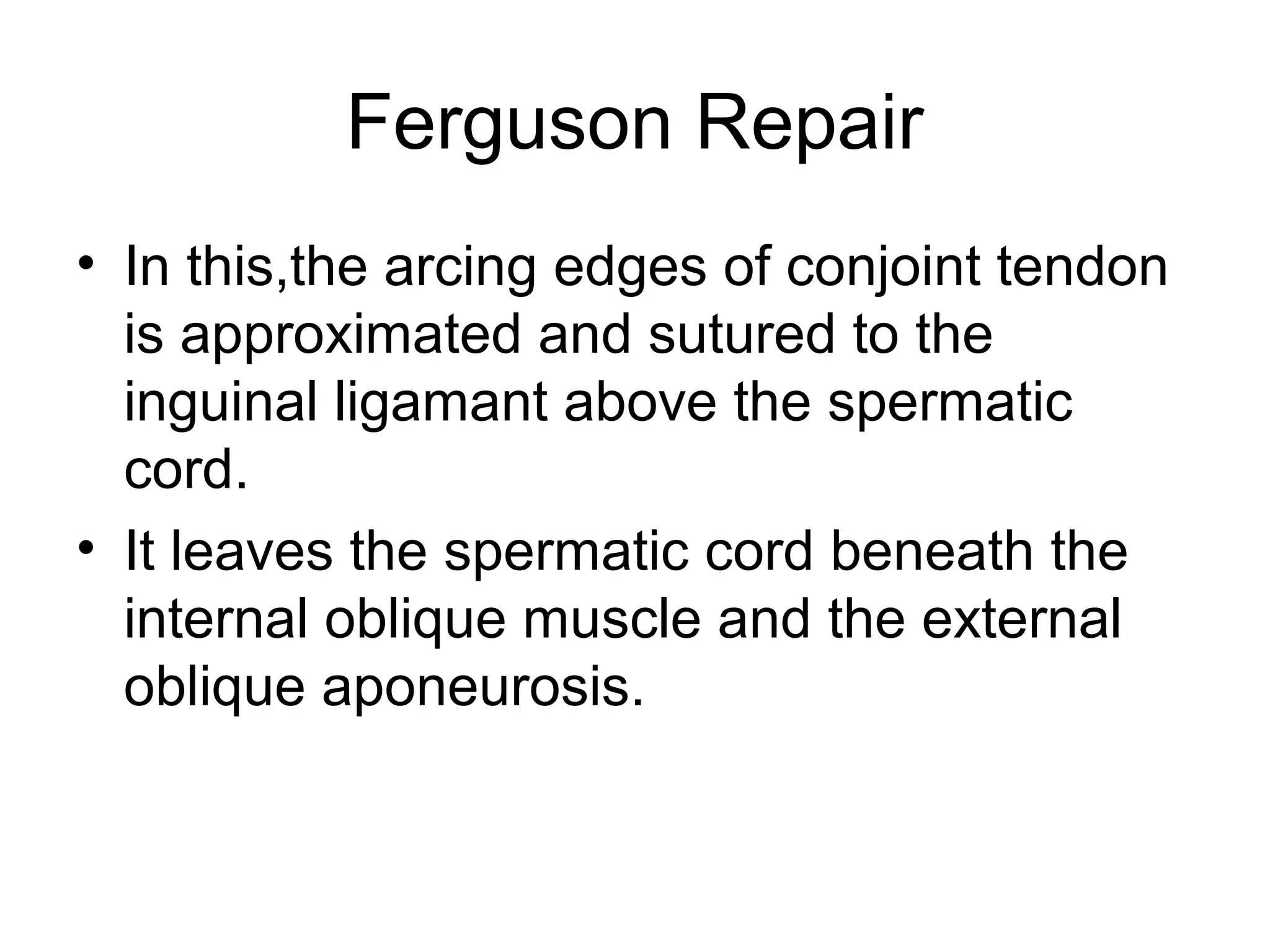 Management of inguinal hernia | PPT
