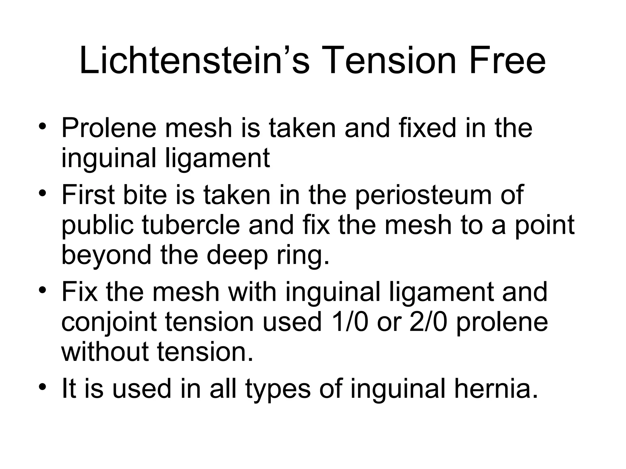 Management of inguinal hernia | PPT