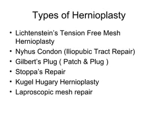 Management of inguinal hernia | PPT