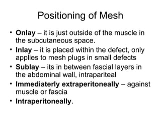 Management of inguinal hernia | PPT