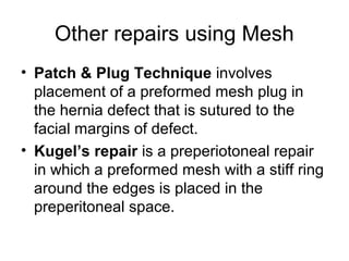 Management of inguinal hernia | PPT