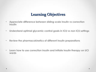Management of inpatient hyperglycemia | PPT