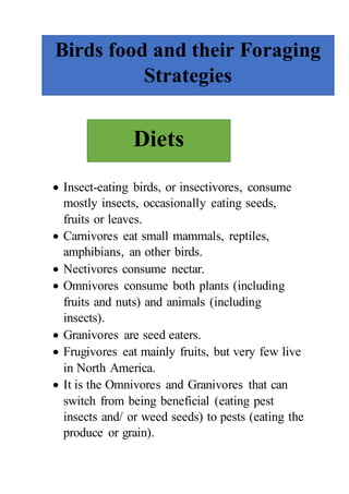 Management of insect by using bird | DOCX