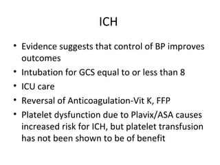 Management of intracranial hemorrhage (2) | PPT