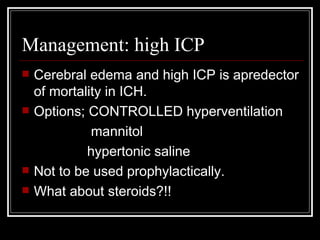Management Of Intracranial Hemorrhages | PPT
