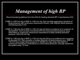 Management Of Intracranial Hemorrhages | PPT
