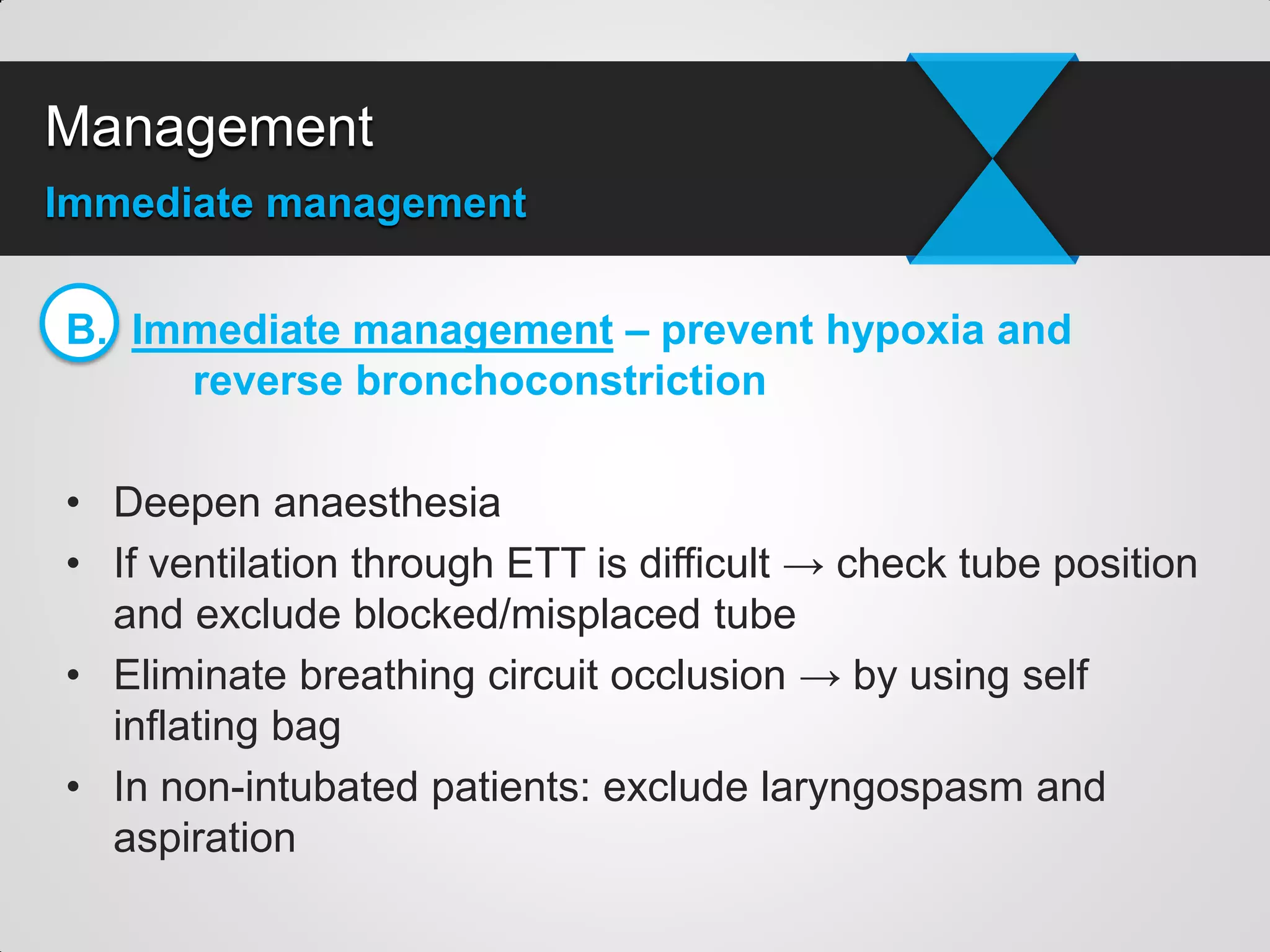 Management of intraoperative bronchospasm | PDF