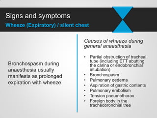 Management of intraoperative bronchospasm | PDF
