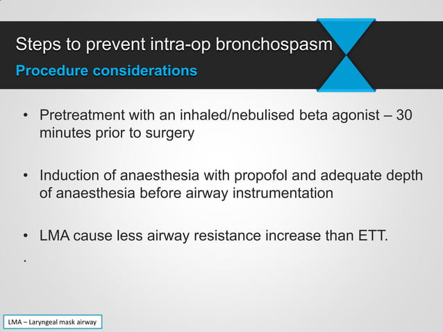 Management of intraoperative bronchospasm | PDF | Lung and Respiratory ...