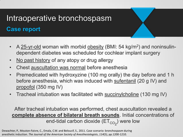 Management of intraoperative bronchospasm | PPT