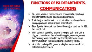ISL (indian super league) management. | PDF