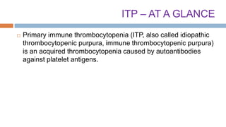 Management of itp | PPTX