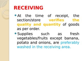 Management of kitchen and dietary services | PDF