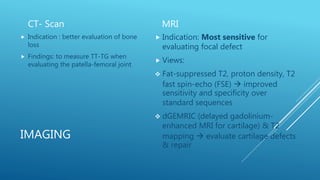 Management of knee cartilage defect & meniscus tear | PPTX