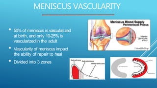 Management of knee cartilage defect & meniscus tear | PPTX
