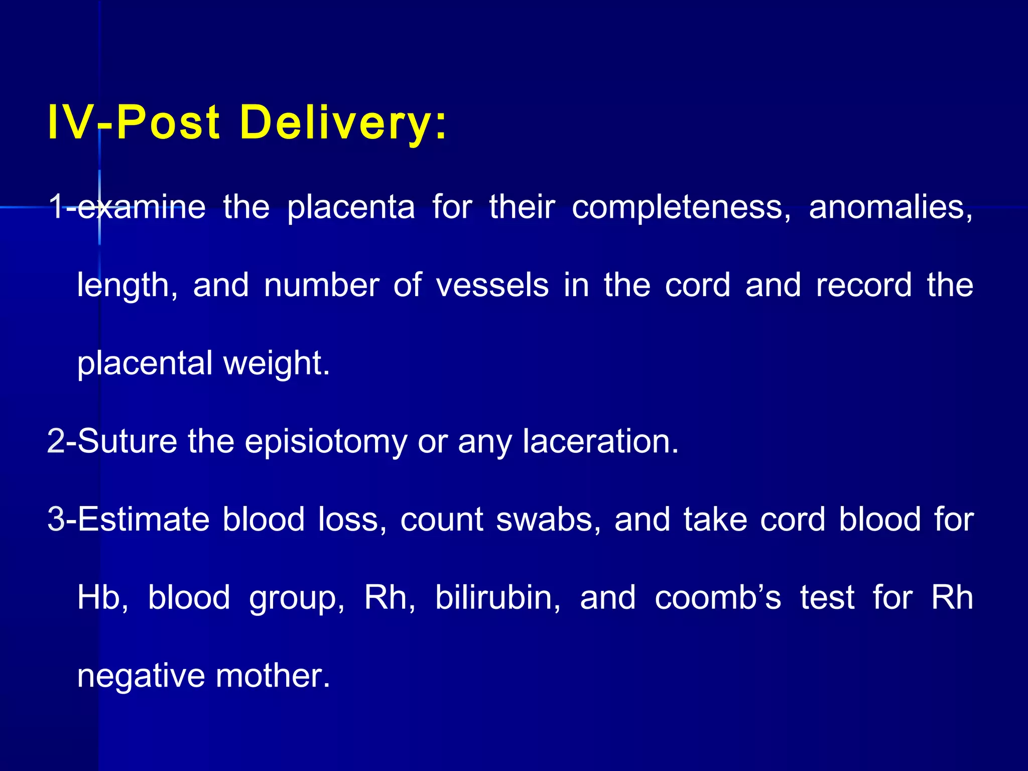 Management of Labor- 1st ,2nd and 3rd stages | PPT
