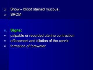 Management of Labor- 1st ,2nd and 3rd stages | PPT