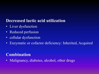 Management of lactic acidosis | PPTX