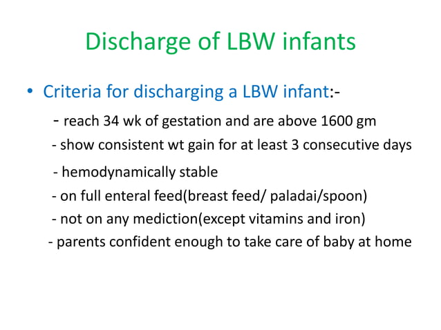 Management of LBW Babies | PPTX | Pregnancy | Reproductive Health