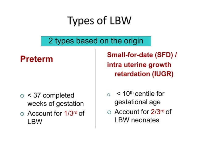 Management of LBW Babies | PPTX | Pregnancy | Reproductive Health