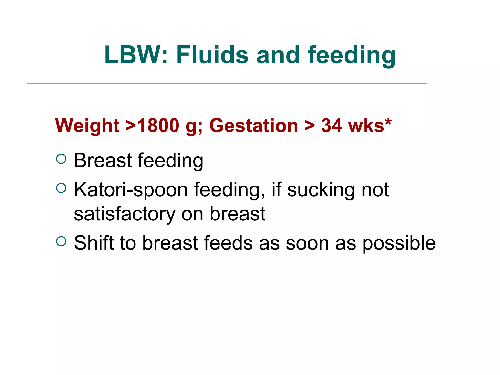 Management of lbw low birthweight babies | PPT
