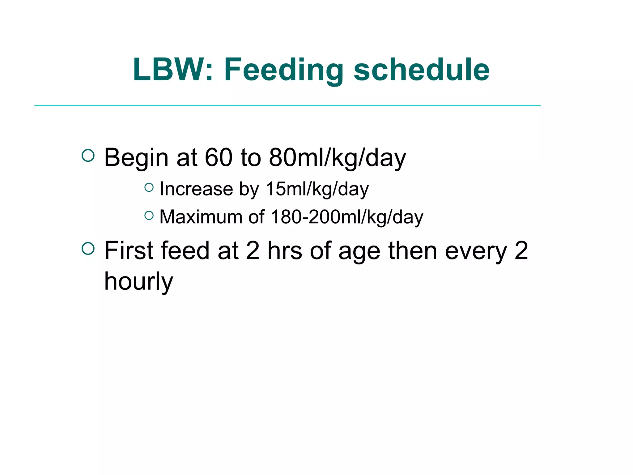 Management of lbw low birthweight babies | PPT