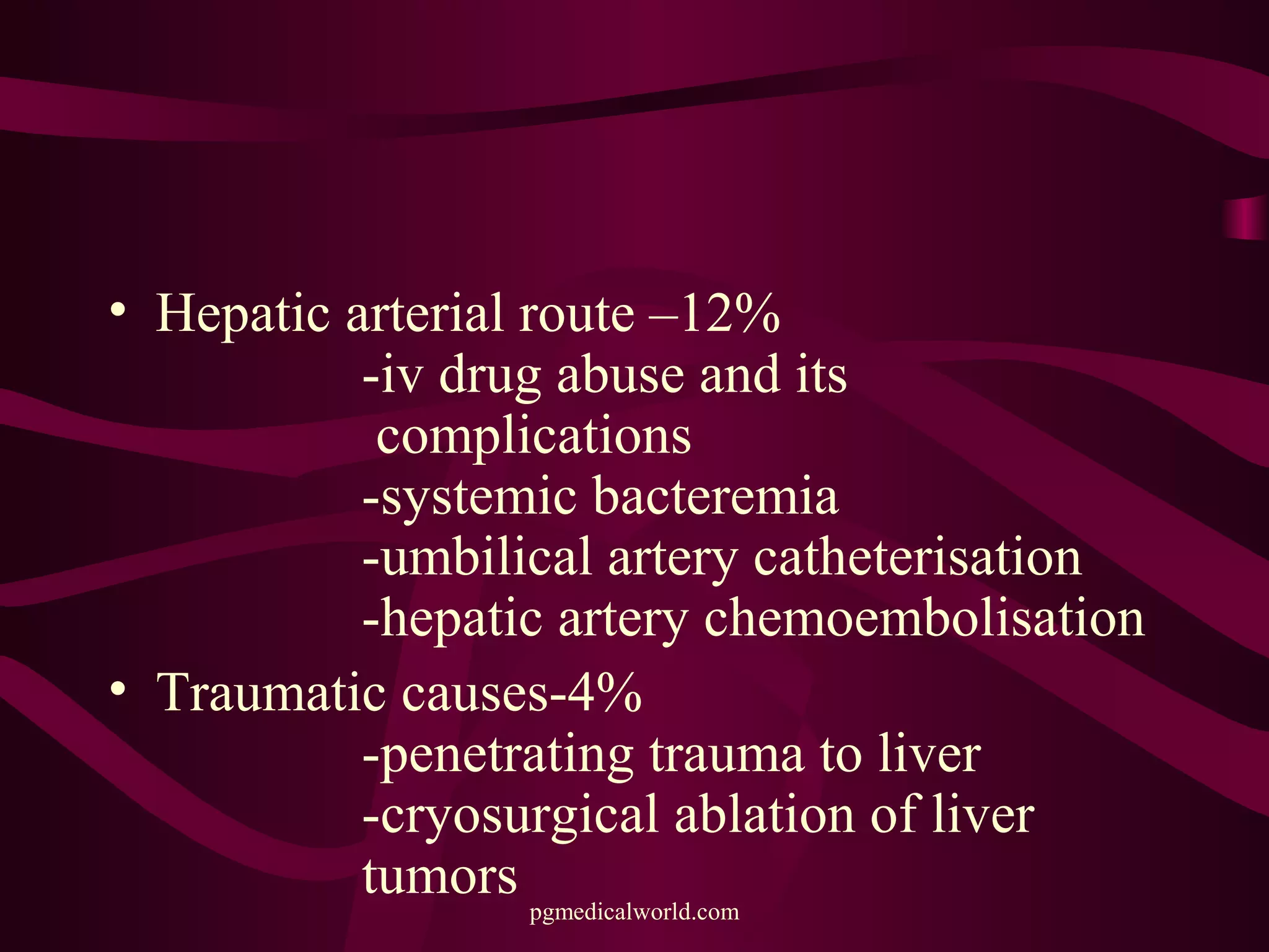 Management of liver abscess | PPT