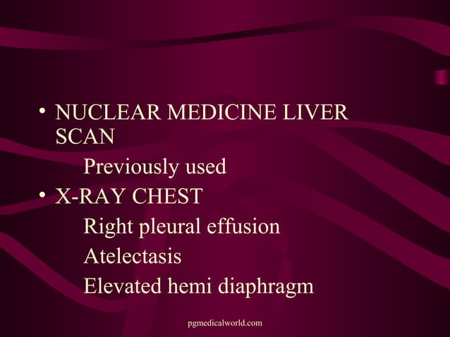 Management of liver abscess | PPT