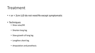 Management of LLD and bone gaps | PPTX