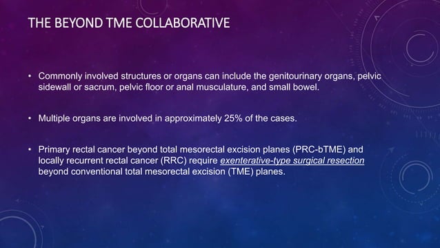 Management of locally advanced rectal cancer | PPTX