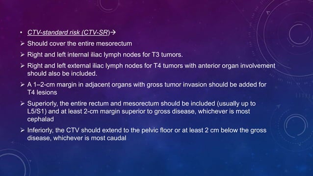 Management of locally advanced rectal cancer | PPTX