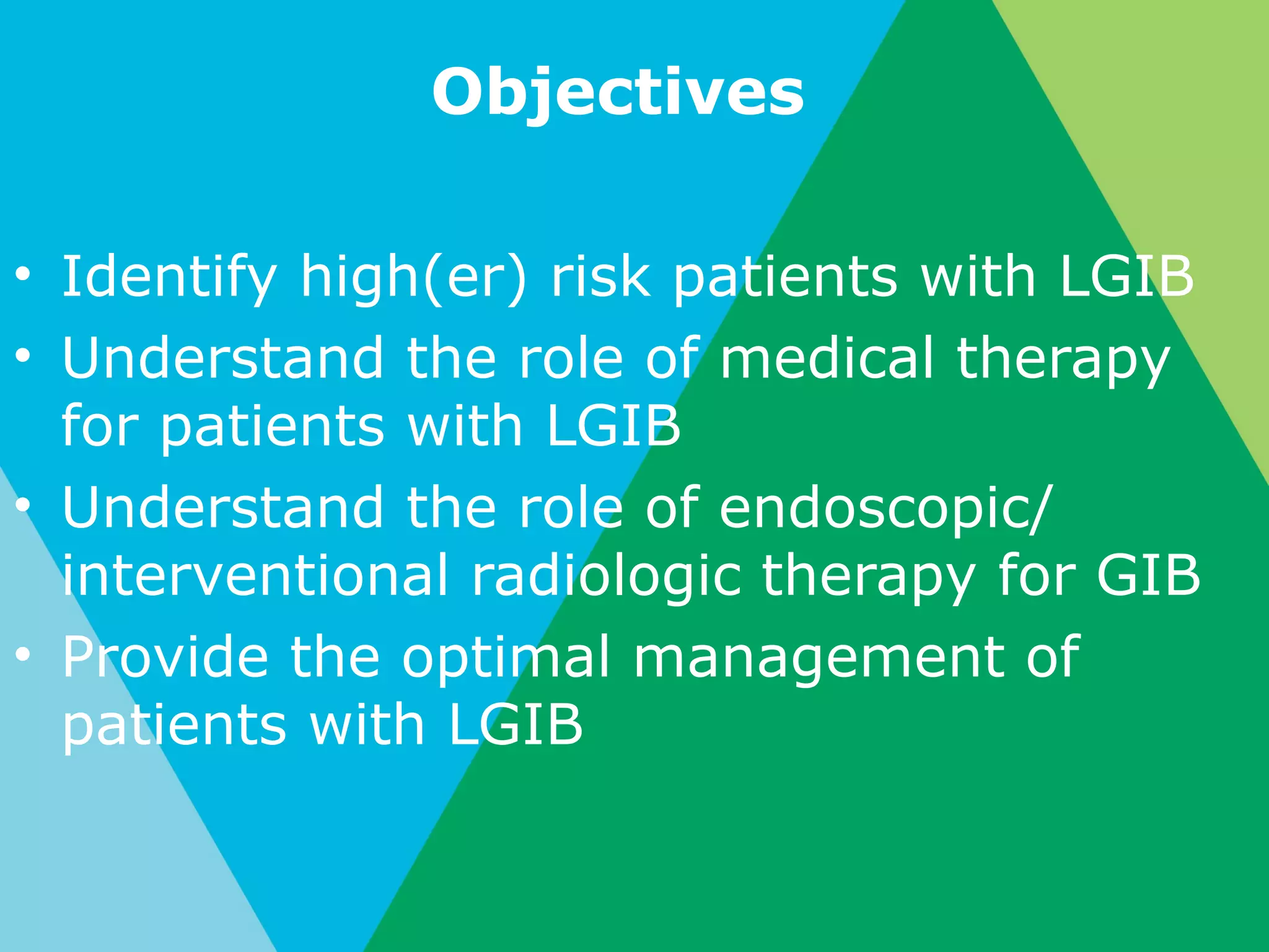 Managementof lowergib 2018 | PPT