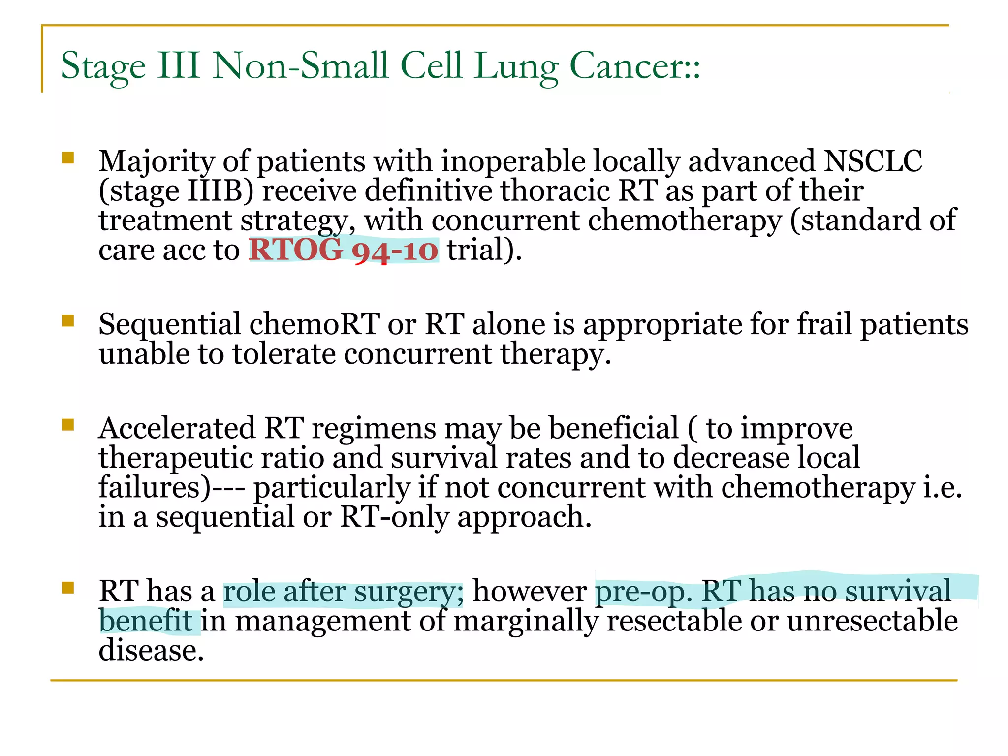 Management of lung cancer | PPT