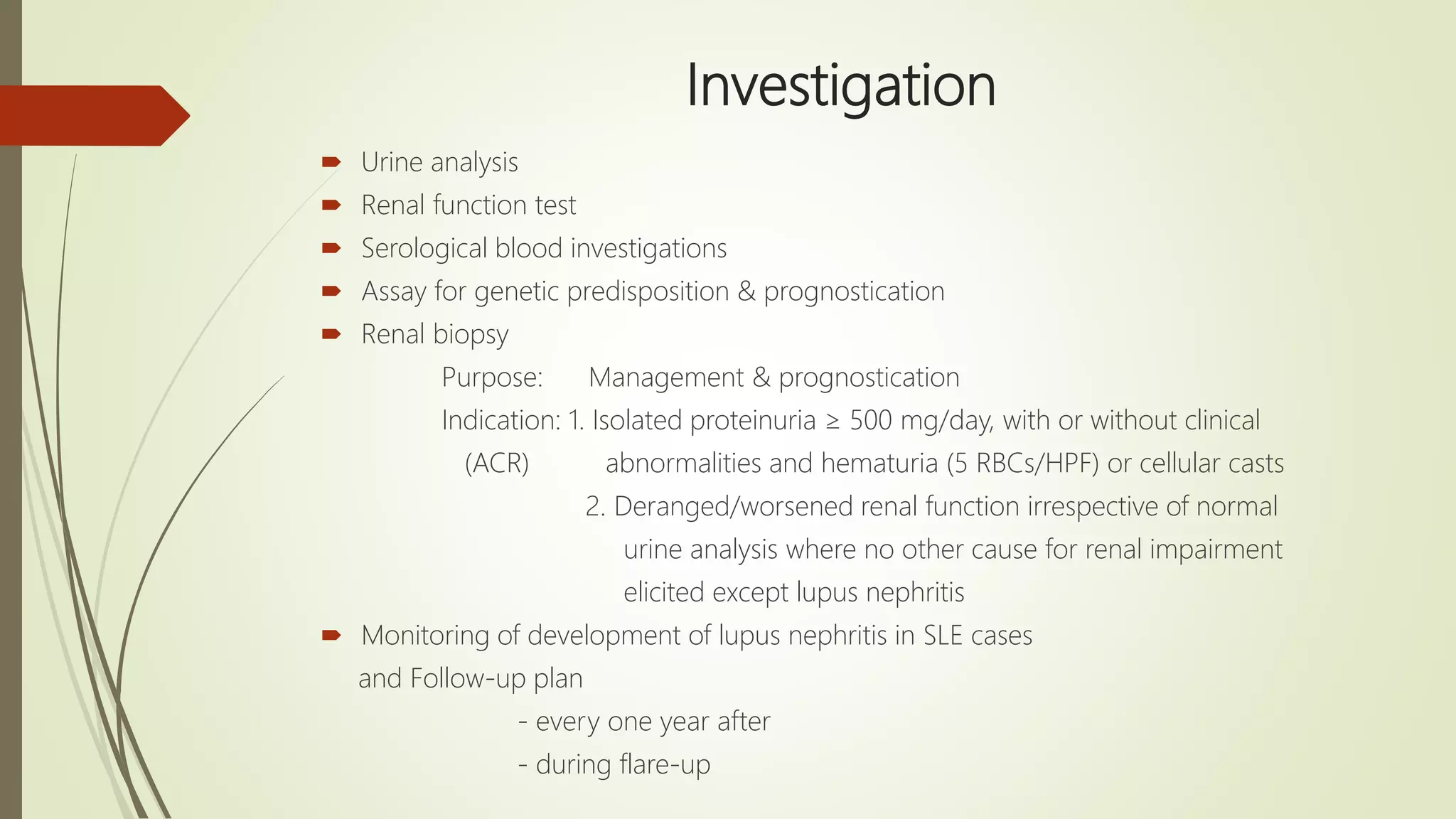 Management of lupus nephritis | PPTX | Blood Disorders | Diseases and Conditions