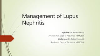 Management of lupus nephritis | PPTX | Blood Disorders | Diseases and Conditions