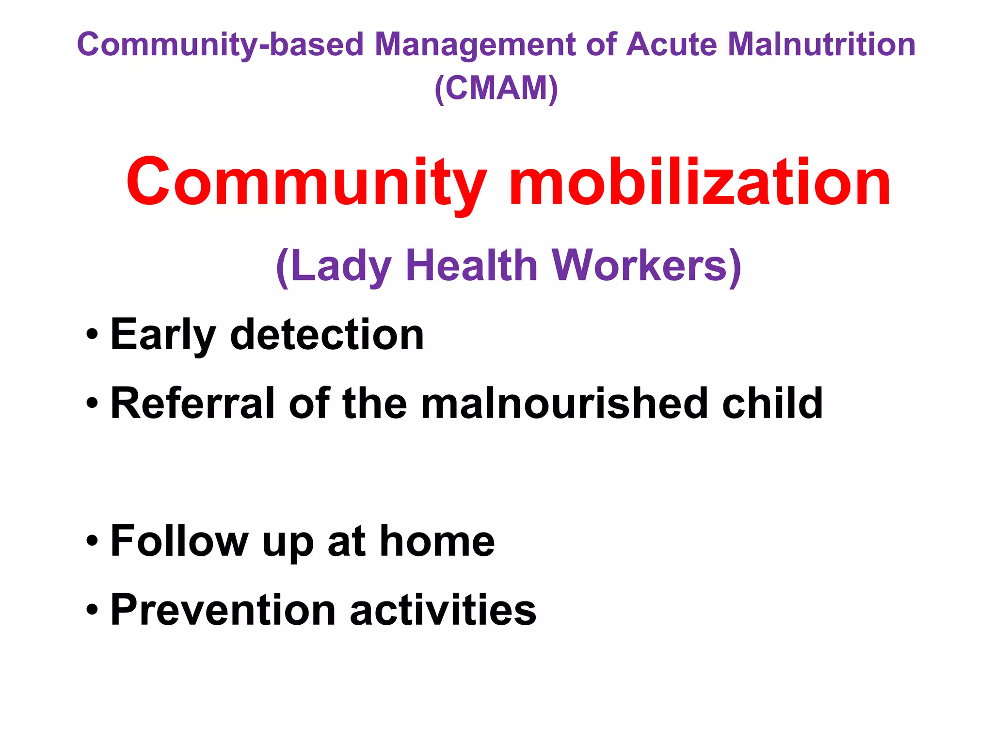 Management of malnutrition 2019 | PPTX