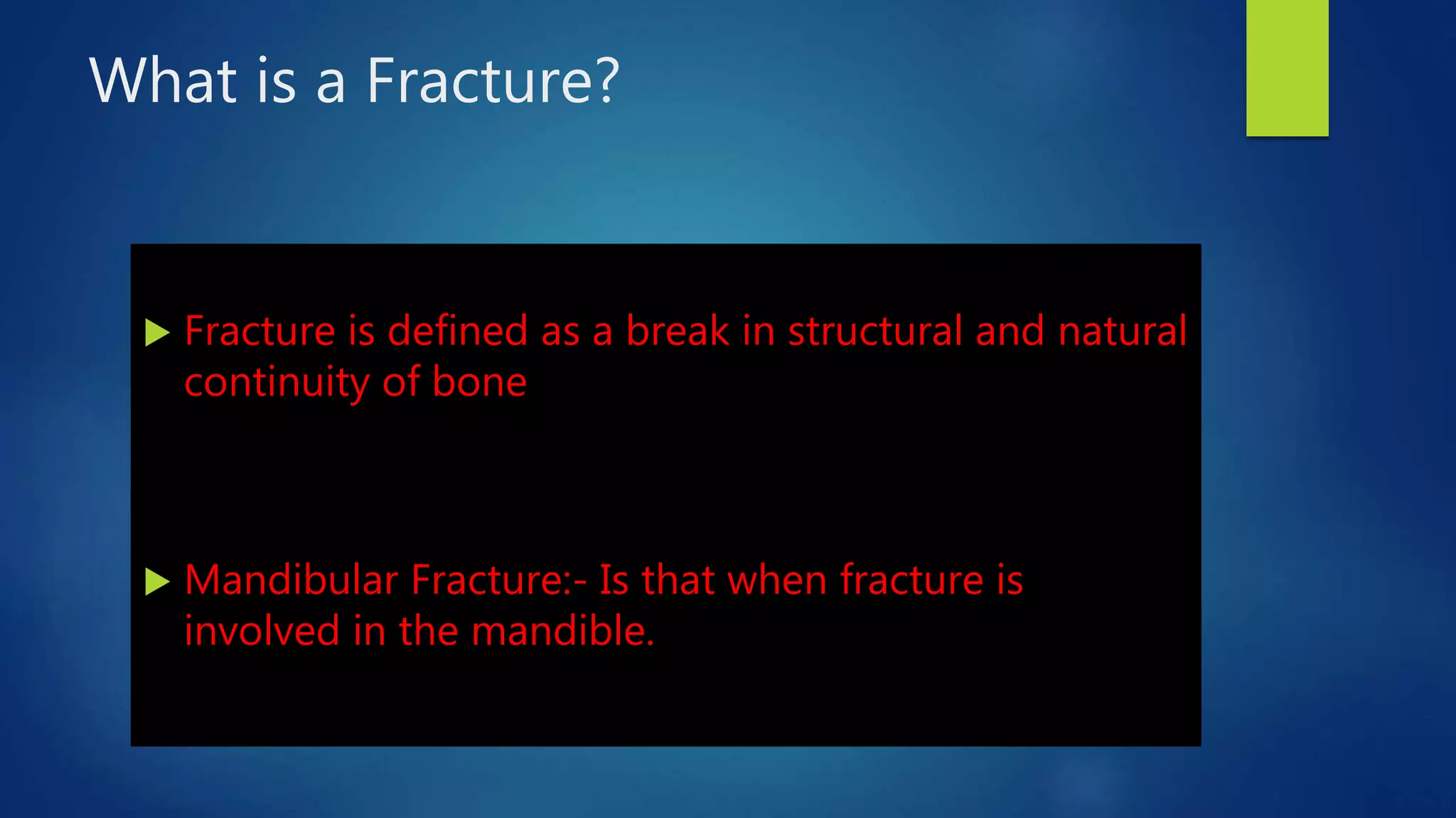Management of Mandibular Fractures | PPTX