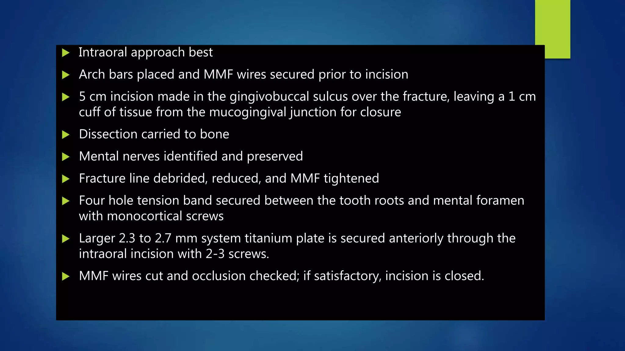 Management of Mandibular Fractures | PPTX
