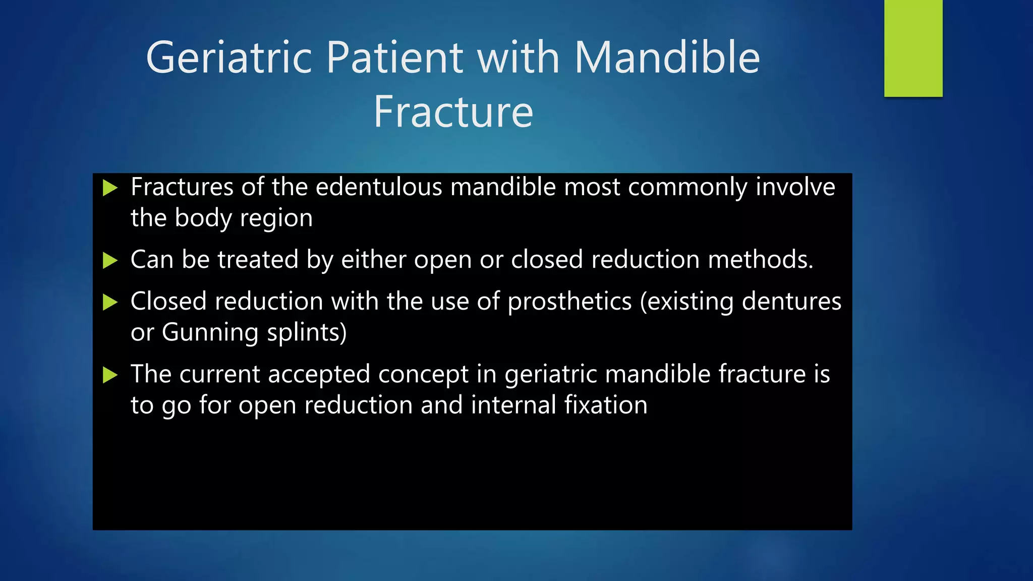 Management of Mandibular Fractures | PPTX | Bone and Joint Conditions ...