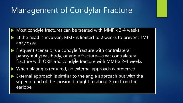 Management of Mandibular Fractures | PPTX | Bone and Joint Conditions ...