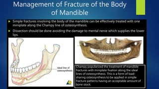 Management of Mandibular Fractures | PPTX